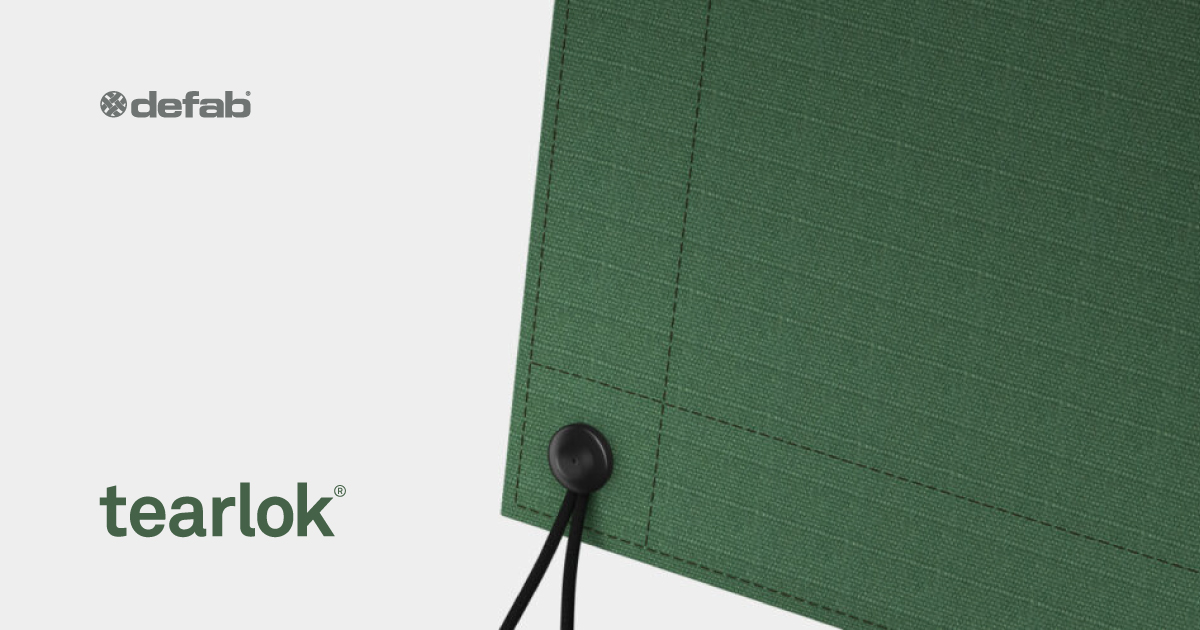 Tearlok® | Proofed and loomstate ripstop canvas fabric | Defab